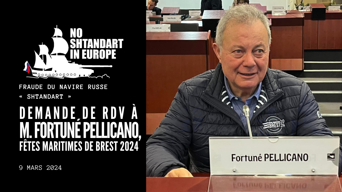 À M. Fortuné Pellicano, Fêtes Maritimes de Brest 2024 – Fraude du ...